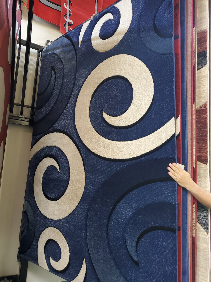 Embassy Area Rug 4006 Navy – Rubin Furniture