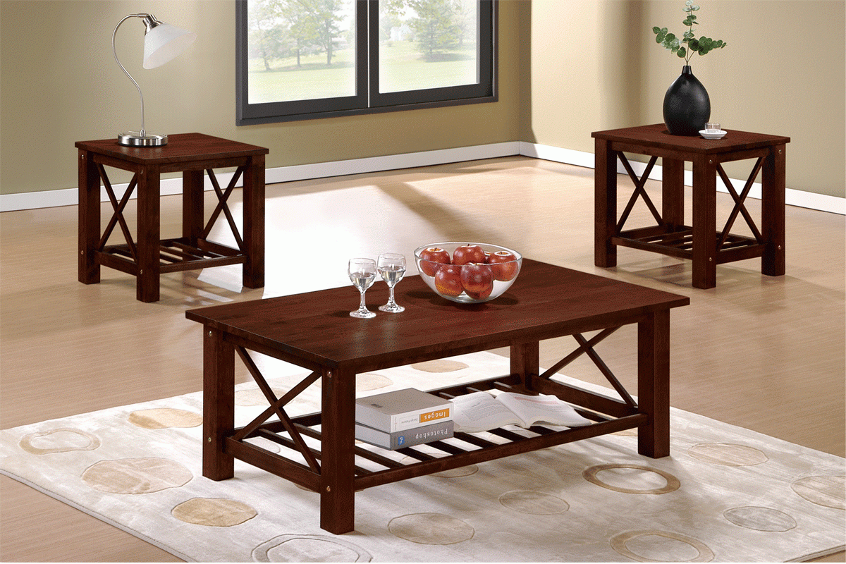 3-Pcs Coffee Table Set F3128 – Rubin Furniture